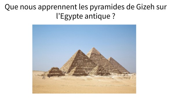 Que nous apprennent les pyramides de Gizeh sur l’Egypte antique ? | Genially