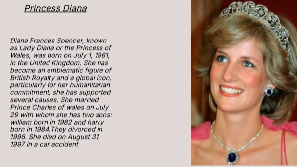 Princess Diana | Genially