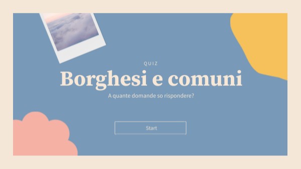 Borghesi e comuni | Genially