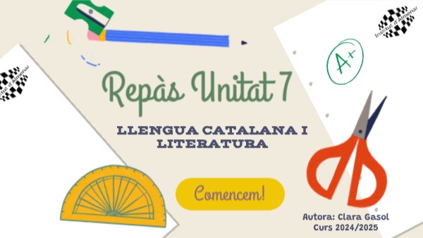 Repàs Unitat 7 (2a implementació) | Genially