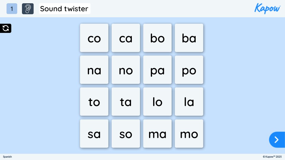 L2 Sound twister | Genially