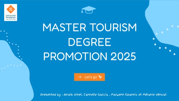 oral anglais brochre master tourisme | Genially