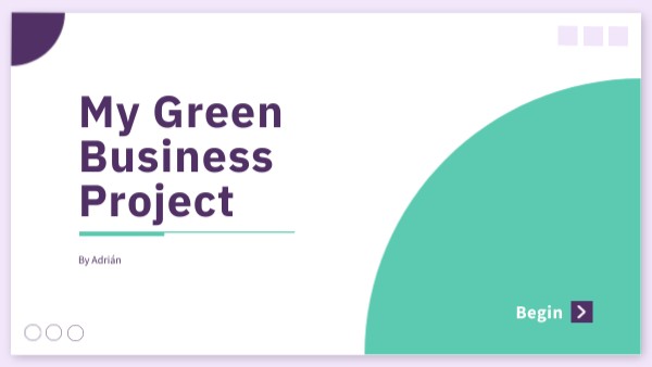 My Green Business Project | Genially