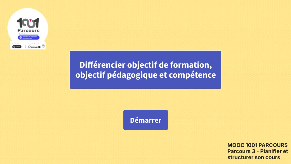Objectifs et compétence | Genially