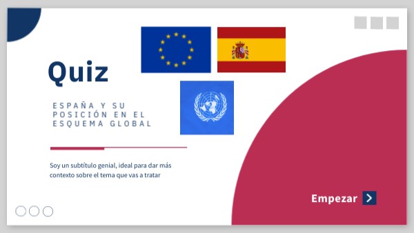 Quiz España en la UE | Genially
