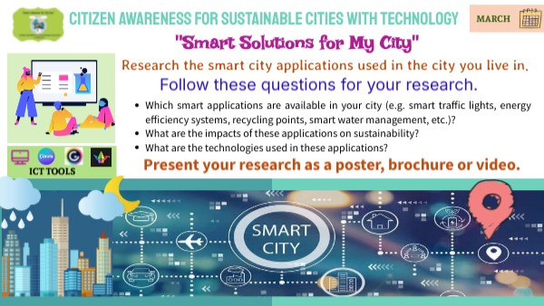 MARCH- CITIZEN AWARENESS FOR SUSTAINABLE CITIES WITH TECHNOLOGY | Genially