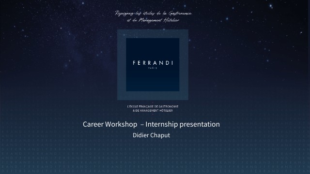 Career Workshop 2 – Internship presentation | Genially