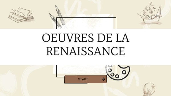 oeuvres de la renaissance | Genially