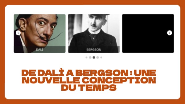 DE DALÌ A BERGSON : UNE NOUVELLE CONCEPTION DU TEMPS | Genially