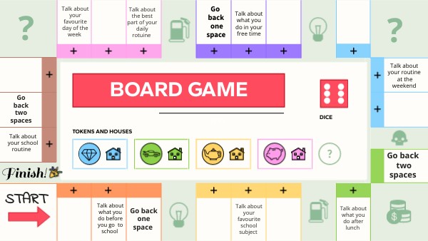 DAILY ROUTINES BOARD GAME | Genially