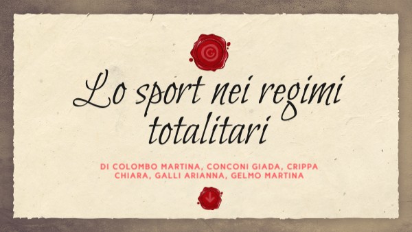 Lo sport nei regimi totalitari | Genially