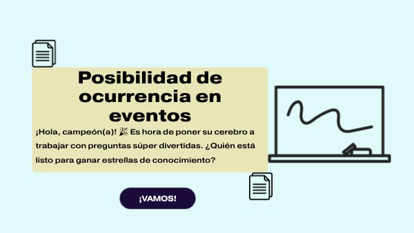 Posibilidad de ocurrencia en eventos | Genially
