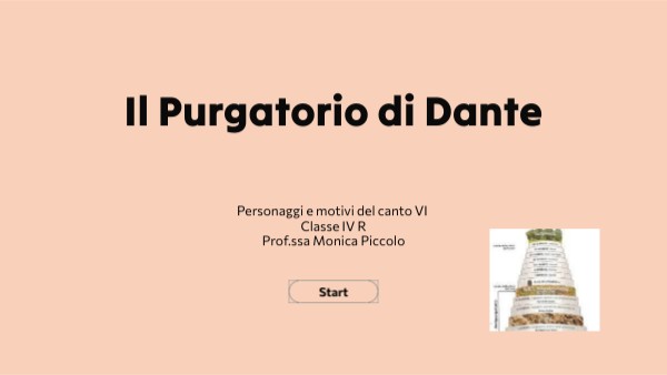 Il Purgatorio di Dante | Genially