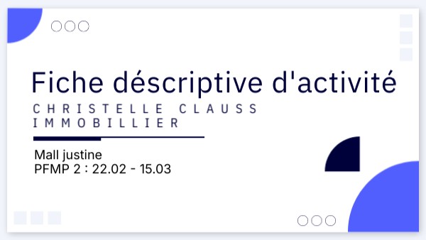 Fiche déscriptive d'activité | Genially
