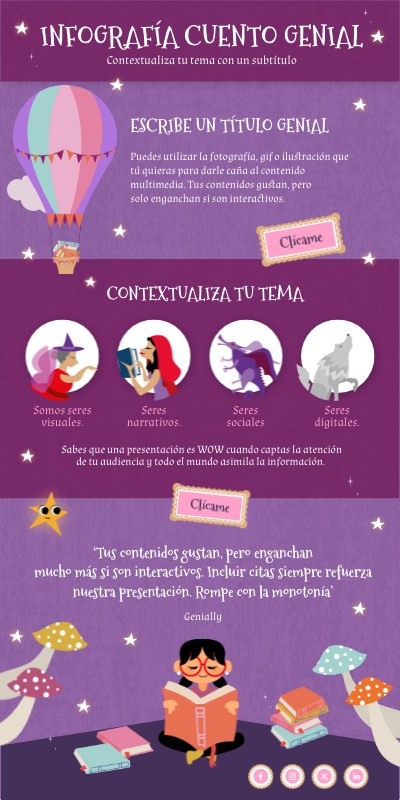 Infografía Cuento Genial | Genially
