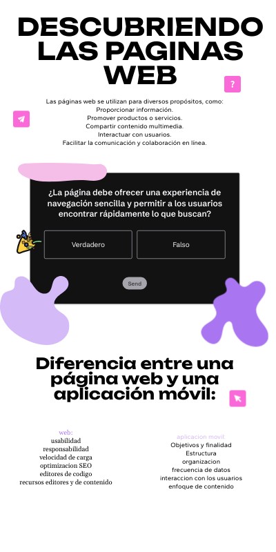 DESCUBRIENDO LAS PAGINAS WEB | Genially