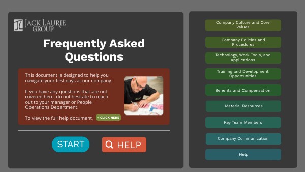 Updated FAQ Interactive Commercial | Genially