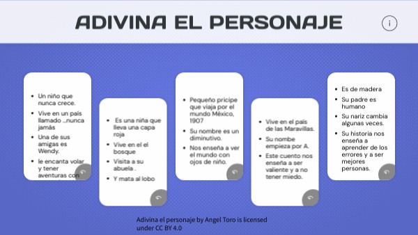 adivina el personaje | Genially