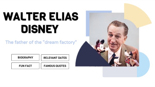 Walter Elias Disney | Genially