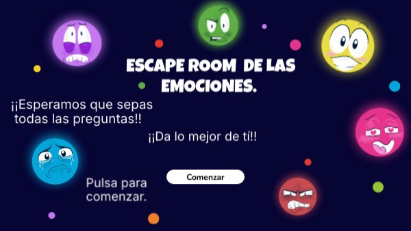 escape room de las EMOCIones. | Genially