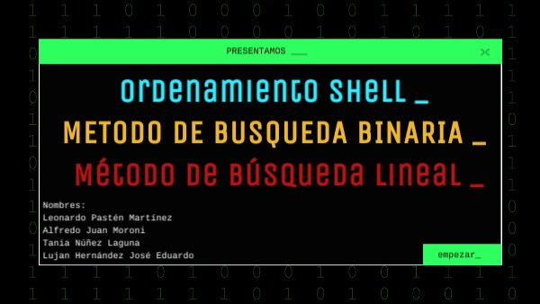Ordenamiento shell _ | Genially