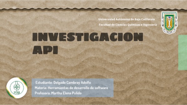 Investigacion API | Genially