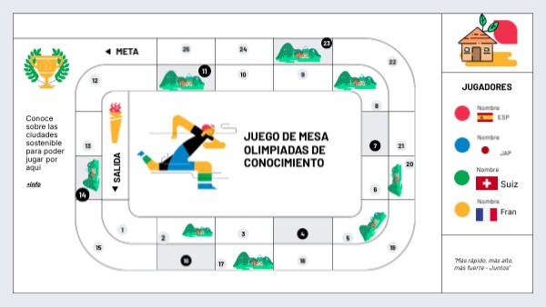 JUEGO DE MESA OLIMPIADAS de conocimiento | Genially