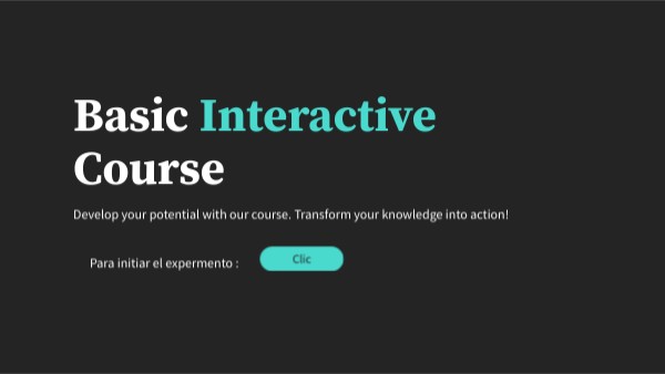 Basic InteractiveCourse | Genially