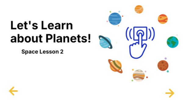 ADDED CHARACTER Space Lesson 2 Planets | Genially