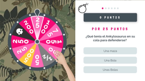 Ruleta de los dinosaurios 2 | Genially