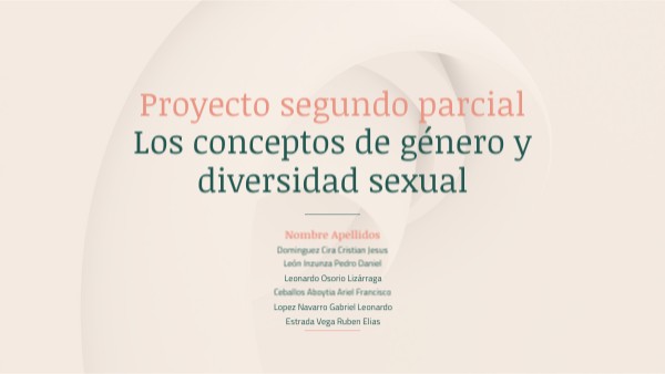 Proyecto segundo parcial Los conceptos de género y diversidad sexual | Genially