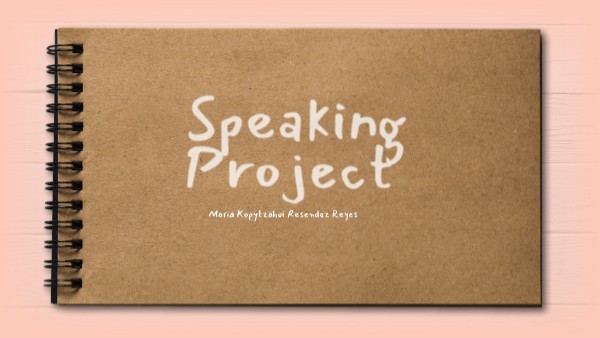 Speaking Project | Genially