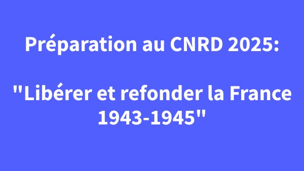 Préparation au CNRD 2025 | Genially
