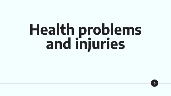 Health problems and injuries | Genially
