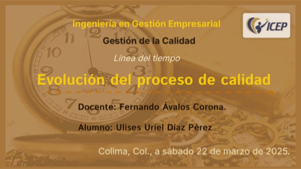 Evolución del proceso de calidad | Genially