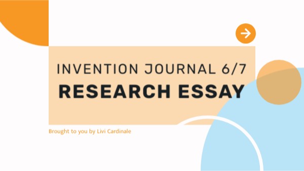 invention journal 6/7 | Genially