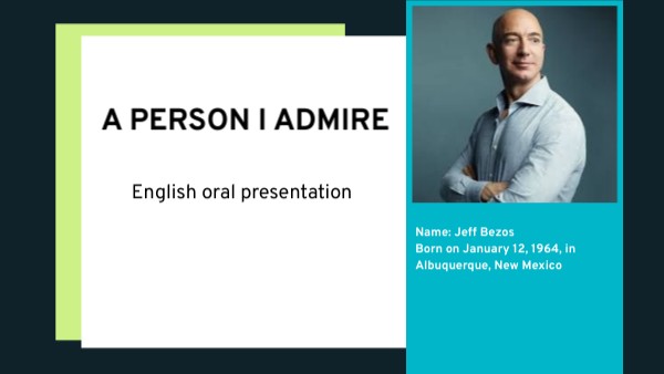 A person I admire | Genially