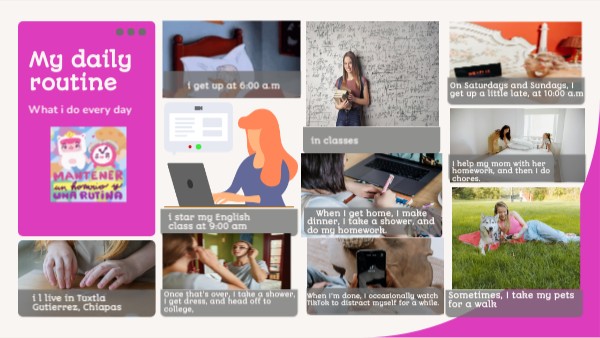 My daily routine | Genially