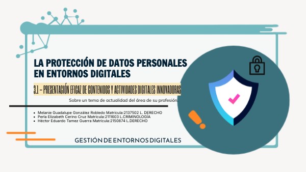 1 - Presentación eficaz de contenidos y actividades digitales innovadoras | Genially
