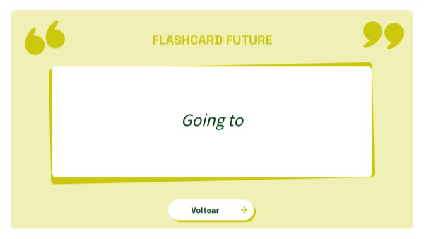 FLASHCARD future | Genially