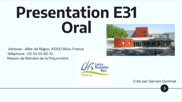 Presentation E31 Oral | Genially