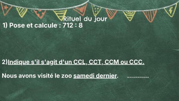 Rituel du jour semaine 24 | Genially