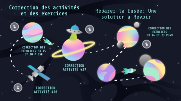 Correction des activités et des exercices | Genially