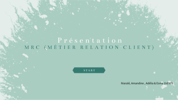 Présentation MRC et les filières | Genially