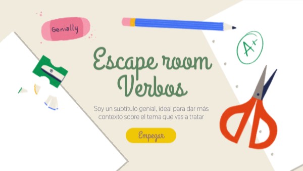 Escape room Verbos | Genially