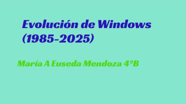 Evolución de Windows (1985-2025) | Genially