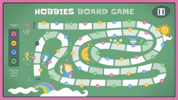 Hobbies board game | Genially