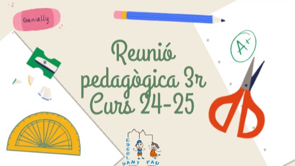 Reunió pedagògica 3r C | Genially