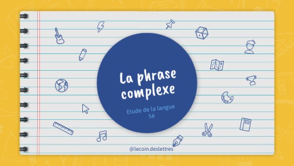 La phrase complexe | Genially