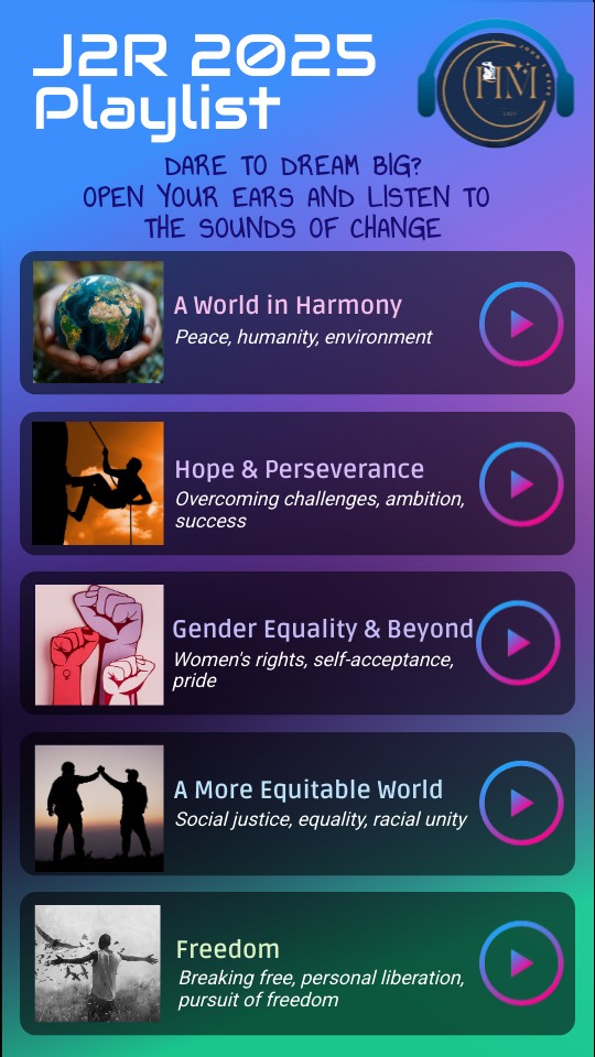 J2R 2025 Playlist_Dream | Genially